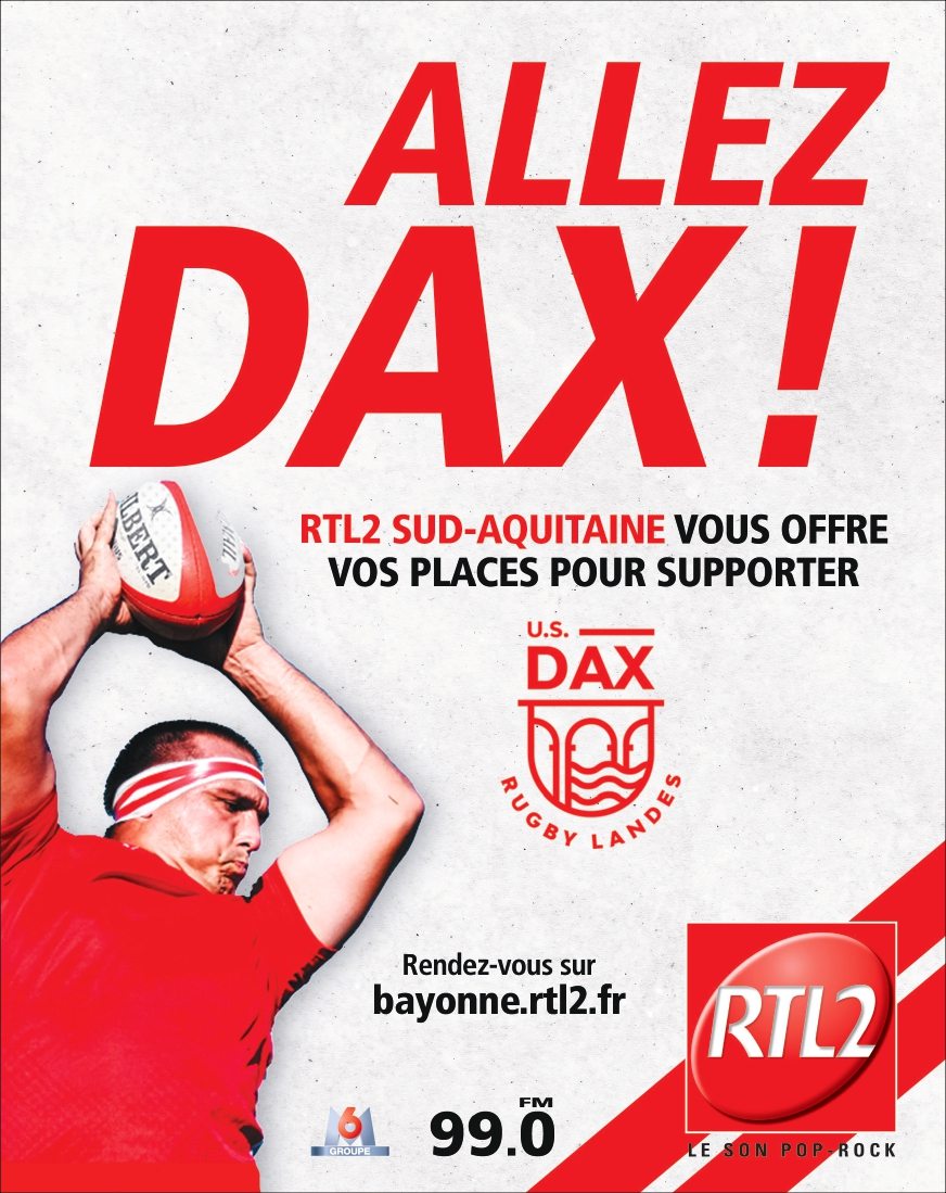 Gagnez des places pour les matchs de l'US DAX Rugby Landes avec RTL2 ! - Que faire dans les Landes
